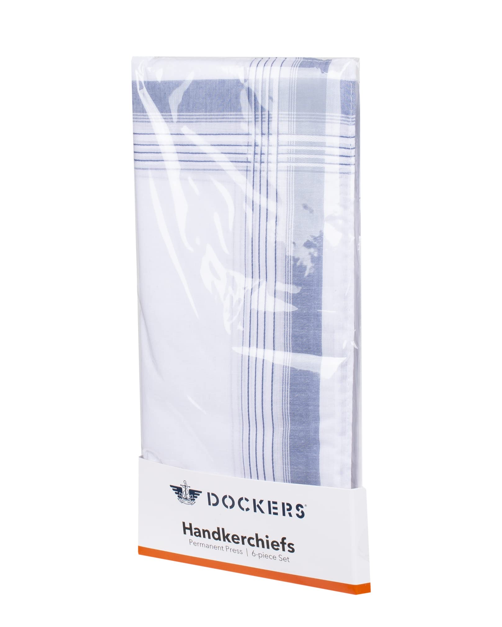 Dockers Men's 6 piece hankie fashion pack,Plaid,One Size