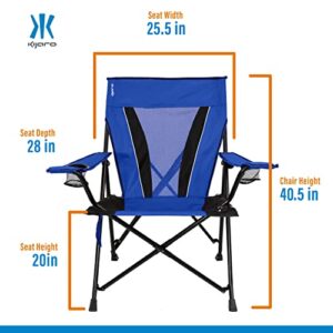 Kijaro Dual Lock Portable Camping Chairs - Enjoy the Outdoors with a Versatile Folding Chair, Sports Chair, Outdoor Chair & Lawn Chair - Dual Lock Feature Locks Position - Maldives Blue