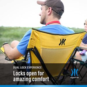 Kijaro Dual Lock Portable Camping Chairs - Enjoy the Outdoors with a Versatile Folding Chair, Sports Chair, Outdoor Chair & Lawn Chair - Dual Lock Feature Locks Position - Maldives Blue