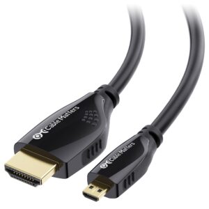 cable matters high speed hdmi to micro hdmi cable 10 ft (micro hdmi to hdmi) 4k resolution ready