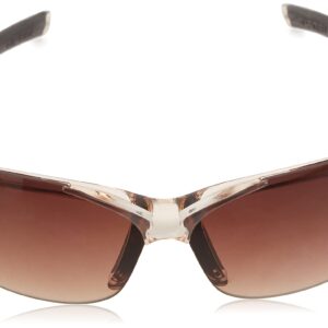 Tifosi Womens Wisp T-I905 Dual lens Sunglasses,Crystal Brown Frame/Brown Gradient, Ac Red, and Clear Lens,One Size