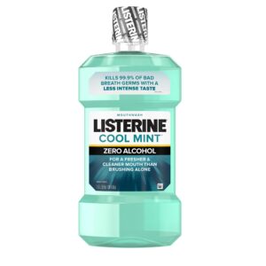 listerine zero mouthwash, clean mint, 1 liter