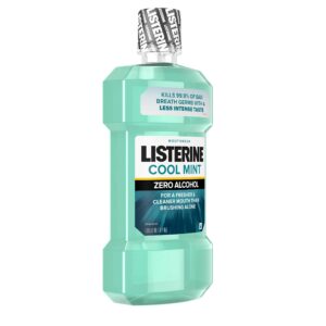 Listerine Zero Mouthwash, Clean Mint, 1 Liter