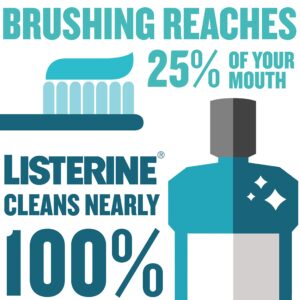 Listerine Zero Mouthwash, Clean Mint, 1 Liter