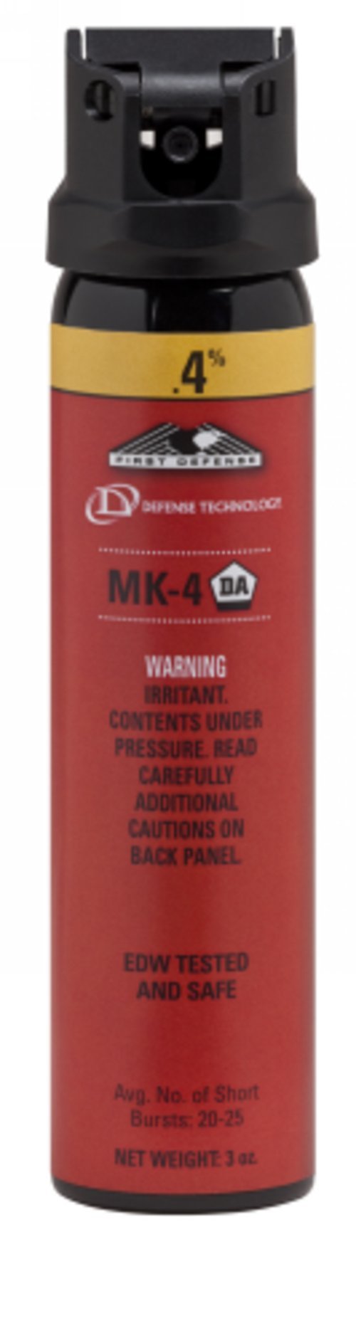 DEFENSE TECHNOLOGY 5249 First Defense MK-4 Stream .4% Yellow Band 3 oz. Spray