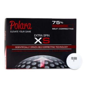 polara ultimate straight premium golf balls | hook and slice correction | handicap range 12+ | perfect for recreational golfers | 1 dozen (12-balls) | 2pc construction of central core and outer cover