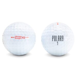 Polara Ultimate Straight Premium Golf Balls | Hook and Slice Correction | Handicap Range 12+ | Perfect for Recreational Golfers | 1 Dozen (12-Balls) | 2pc Construction of Central Core and Outer Cover