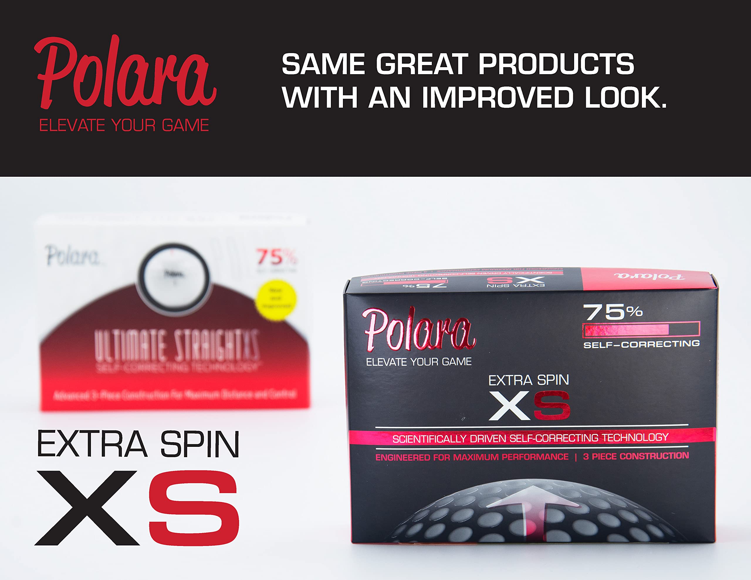 Polara Ultimate Straight Premium Golf Balls | Hook and Slice Correction | Handicap Range 12+ | Perfect for Recreational Golfers | 1 Dozen (12-Balls) | 2pc Construction of Central Core and Outer Cover