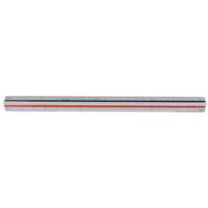 staedtler professional triangular scale ruler, metal architecture scale, 12 inch, 987m1831bk