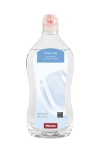 miele original dishwasher rinse aid, for optimal drying and sparkling finish with glass protection formula, 17 oz