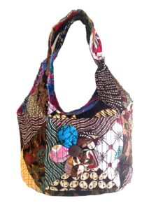 oma® multi color boho bohemian hippy shoulder sling purse hand bag with brocade federal (tm) brand