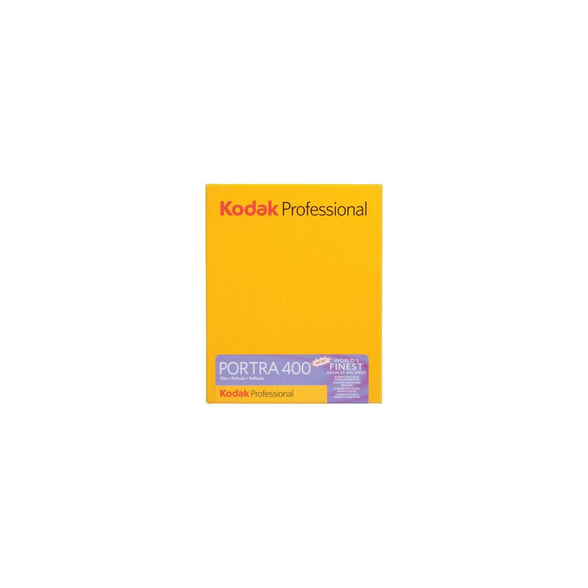 Kodak 880 6465 Portra 400 Professional ISO 400, 4 x 5 Inches, 10 Sheets, Color Negative Film (Yellow)