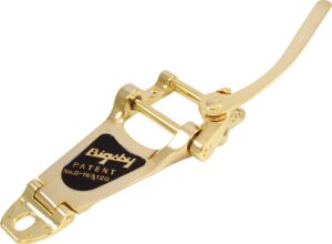 bigsby b7 guitar vibrato for arch top electrics, gold (gibson les paul, es 335)