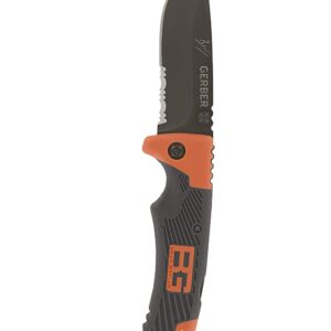 GERBER Bear Grylls Scout Knife, Serrated Edge, Drop Point [31-000754]