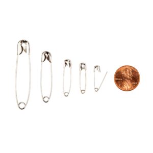 SINGER 00302 Safety Pins Value Pack, Assorted Sizes, 200-Count,