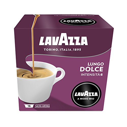 Lavazza A Modo Mio Lungo Dolce 16 per pack - Pack of 2