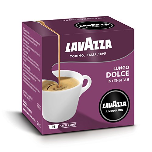 Lavazza A Modo Mio Lungo Dolce 16 per pack - Pack of 2