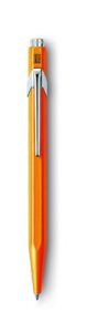 creative art materials caran d'ache ballpoint pen metal fluor orange (849.030)