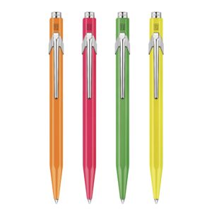 CREATIVE ART MATERIALS Caran D'ache Ballpoint Pen Metal Fluor Orange (849.030)