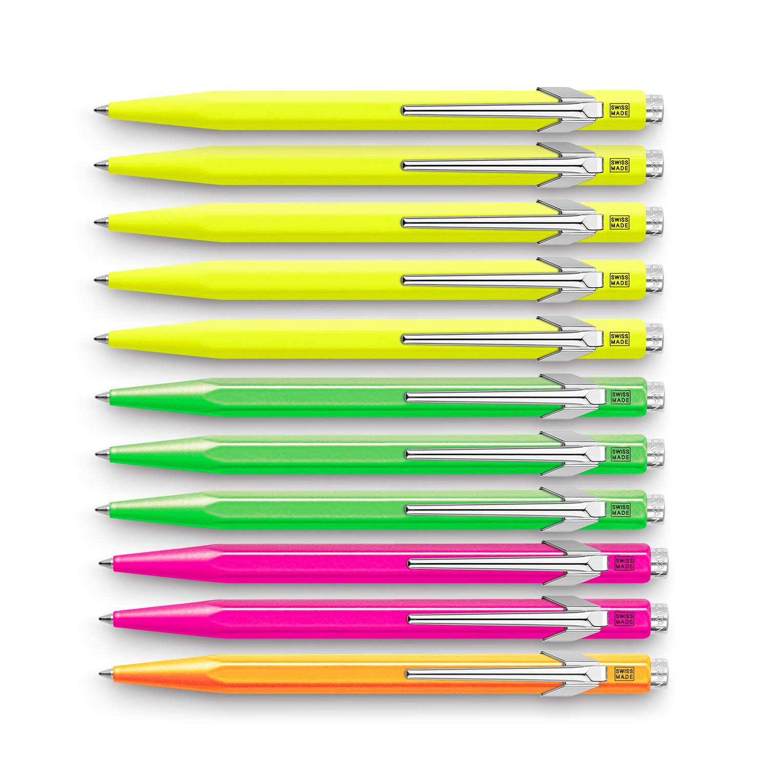 CREATIVE ART MATERIALS Caran D'ache Ballpoint Pen Metal Fluor Orange (849.030)