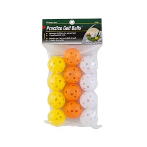 Jef World of Golf Gifts and Gallery, Inc. Golf Practice Balls (Multi Color, Includes 12 Balls)