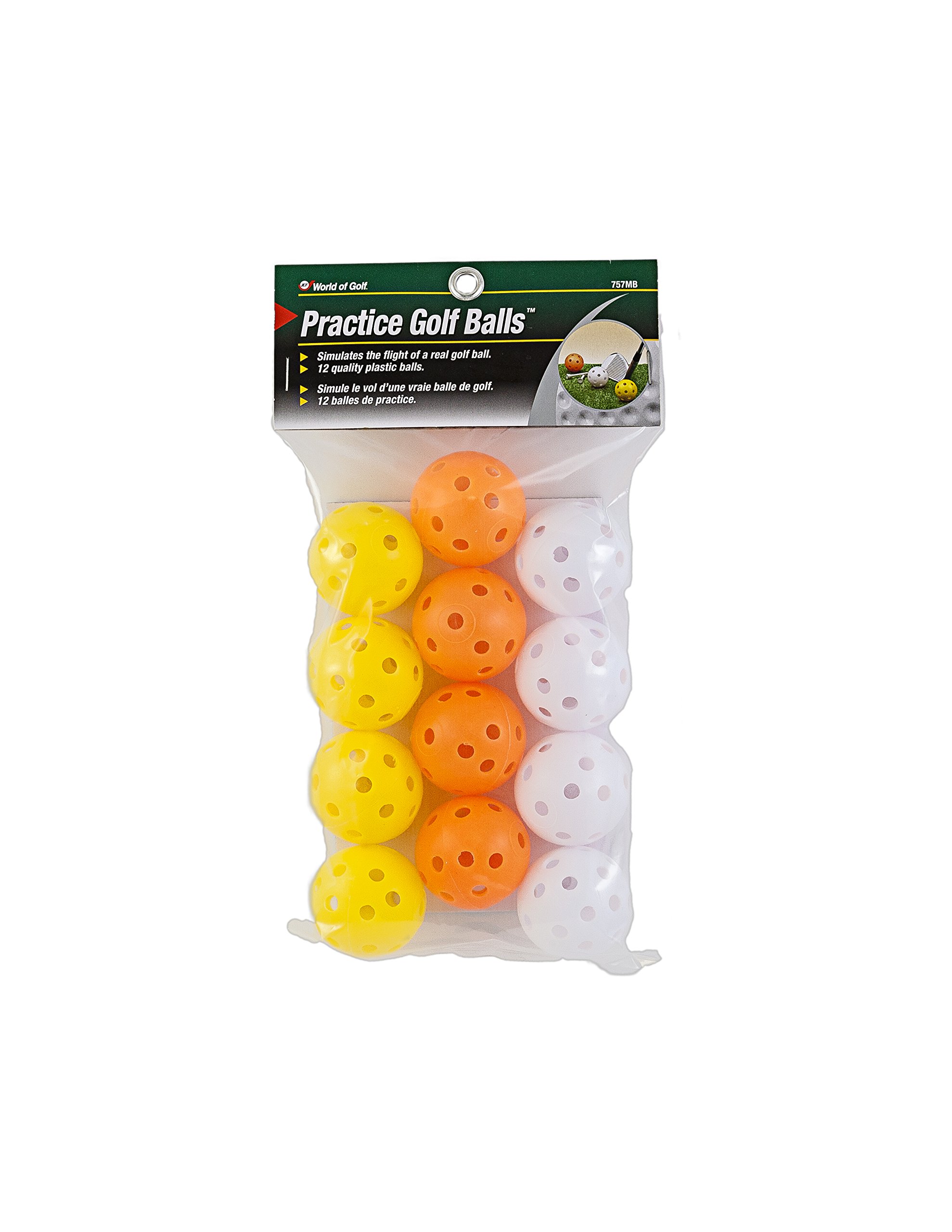 Jef World of Golf Gifts and Gallery, Inc. Golf Practice Balls (Multi Color, Includes 12 Balls)