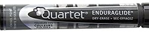 Quartet QRT50012M - Quartetreg; EnduraGlidereg; Dry-Erase Markers, Chisel Tip, Black, 12 Pack