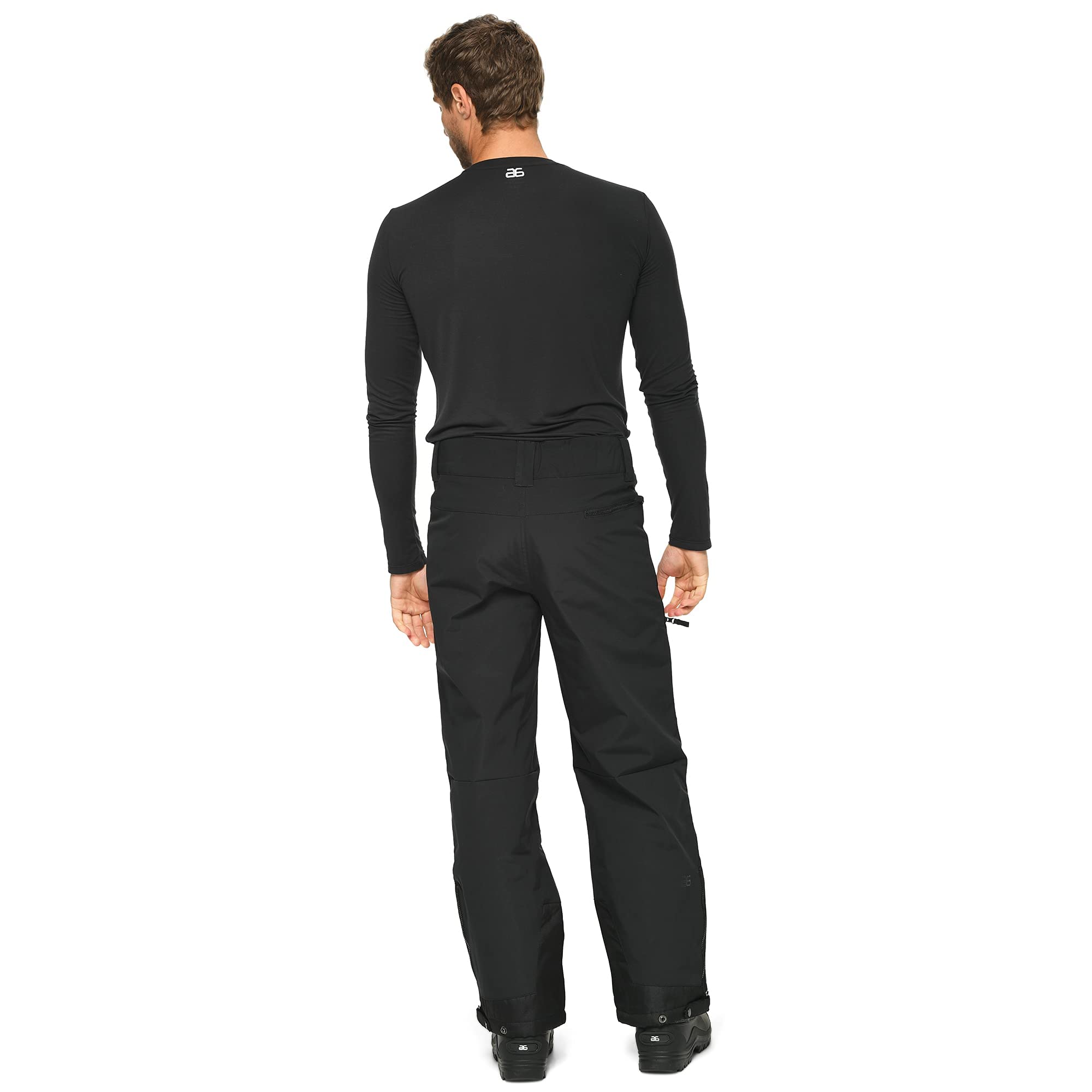 Arctix Men's Mountain Insulated Ski Pants, Black, Small/32" Inseam