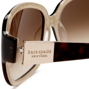 Kate Spade New York Women's Lulu Rectangular Sunglasses, Tortoise Gold Frame/Brown Gradient Lens, 54 mm