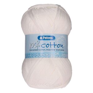 patons 100% cotton dk - white (2691)