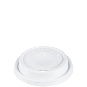 dart 16el white cappuccino plastic lid fit for hot/cold foam cup