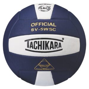 Tachikara Leather Indoor Volleyball, Navy