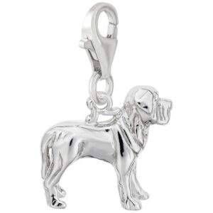 rembrandt charms mastiff charm with lobster clasp, sterling silver