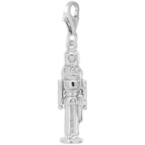 rembrandt charms nutcracker charm with lobster clasp, sterling silver