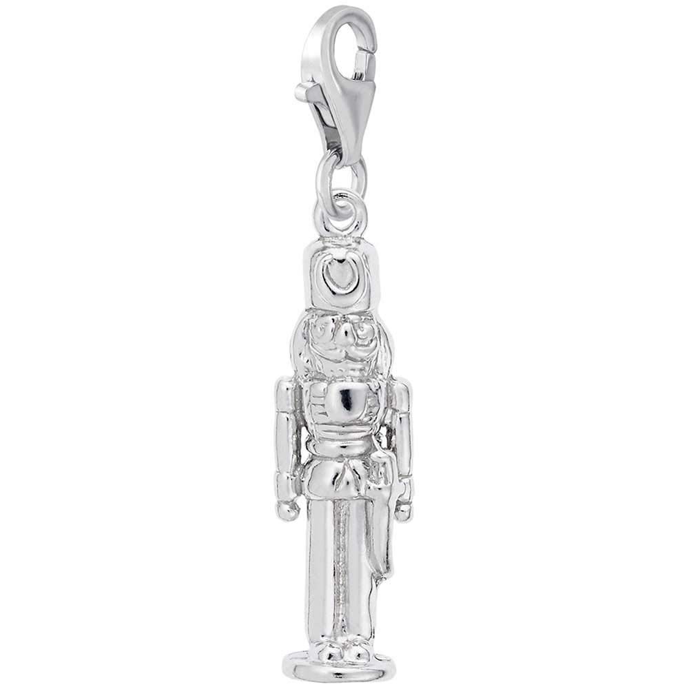 Rembrandt Charms Nutcracker Charm with Lobster Clasp, Sterling Silver