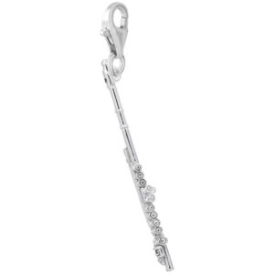 rembrandt charms flute charm with lobster clasp, sterling silver