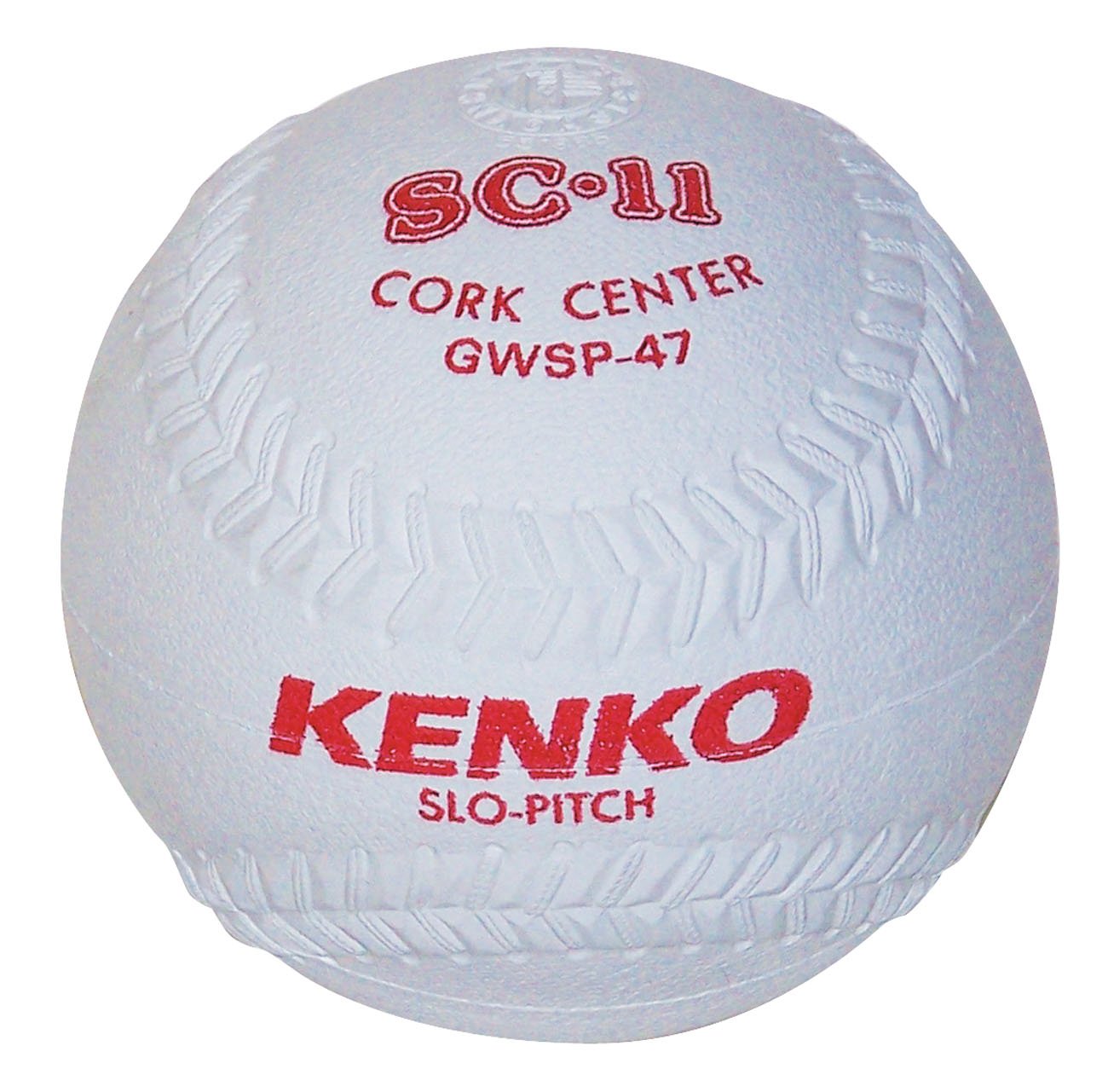 Markwort Kenko High Tech Softball with Cork Center- 1 Dozen (White, 11-Inch)