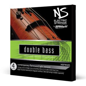 d'addario ns electric contemporary bass string set, 3/4 scale, medium tension