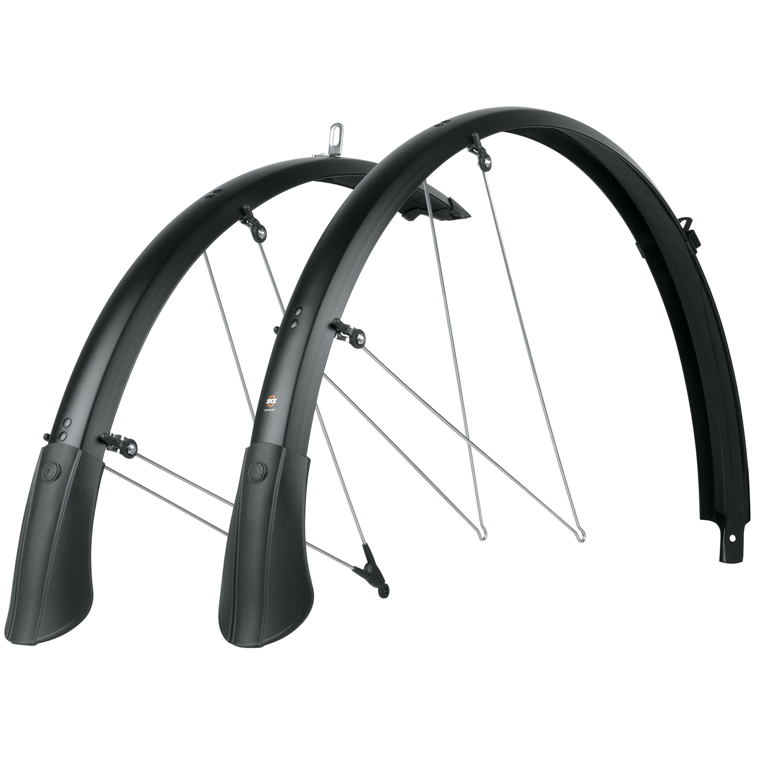 SKS-Germany Alley Cat Full Coverage Bicycle B53 for 700 x 38-47 Fender Set, Matte Black, (10434)