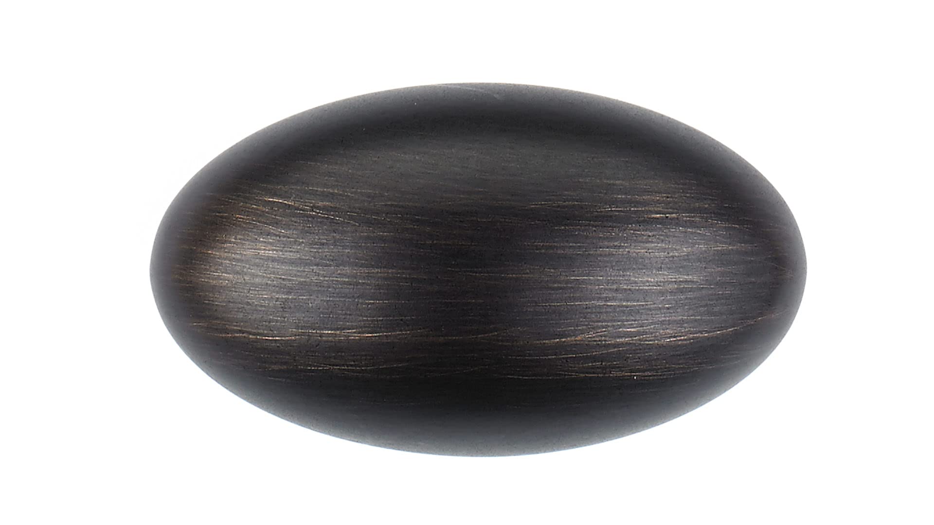 Richelieu Hardware BP444340BORB Olinville Collection 1 9/16-inch (40 mm) x 7/8-inch (22 mm) Brushed Oil-Rubbed Bronze Traditional Cabinet and Drawer Oval Knob for Kitchen, Bathroom, and Furniture