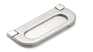 richelieu hardware bp77370195 2 3/4-inch (70 mm) center-to-center brushed nickel modern cabinet and drawer pull handle for kitchen, bathroom, and furniture