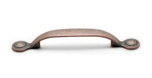 richelieu hardware bp288996193 notre-dame collection 3 3/4-inch (96 mm) center-to-center antique copper traditional cabinet and drawer pull handle for kitchen, bathroom, and furniture