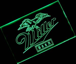 miller beer with (16 kinds of flashing mode+remote control) neon light sign