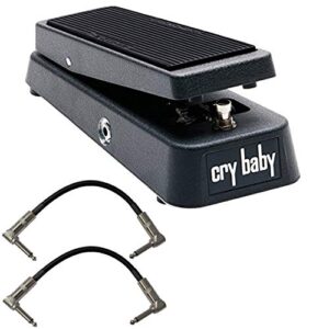 dunlop crybaby gcb-95 classic wah pedal w/2 free patch cables