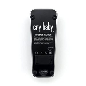 Dunlop Crybaby GCB-95 Classic Wah Pedal w/2 FREE Patch Cables