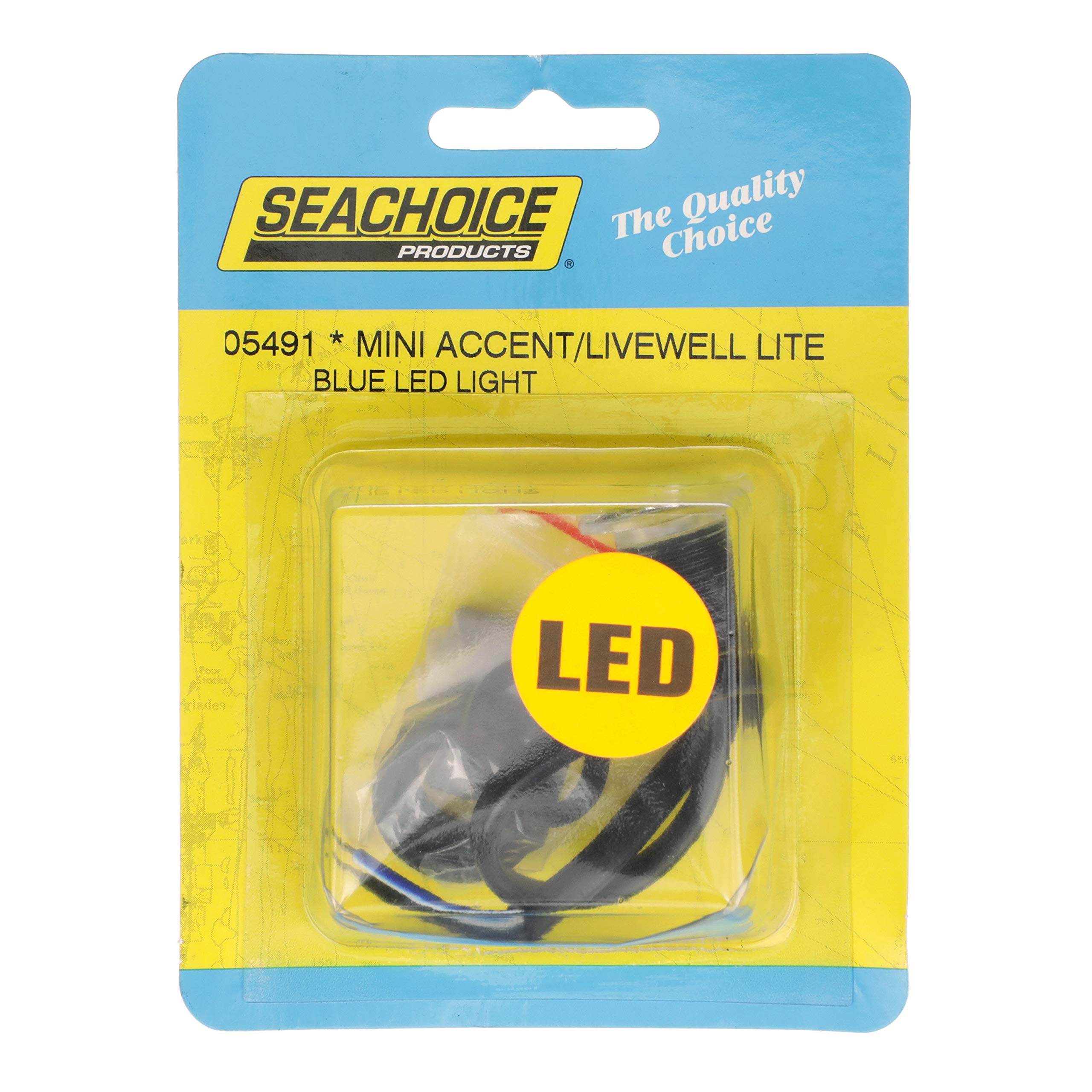 Seachoice 05491 LED Mini Accent Livewell Light – Waterproof – 50,000 Hours – Blue Light