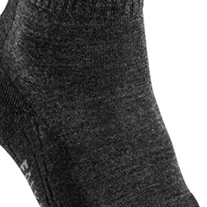 FALKE Men's TK2 Explore Wool Hiking Socks, Mid Calf, Medium Padding, Athletic Sock, Breathable Quick Dry, Merino Wool, Grey (Smog 3150), 6.5-8.5, 1 Pair