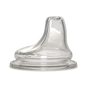 nuk replacement silicone spout for nuk active and learner cups and nuk bottles, clear