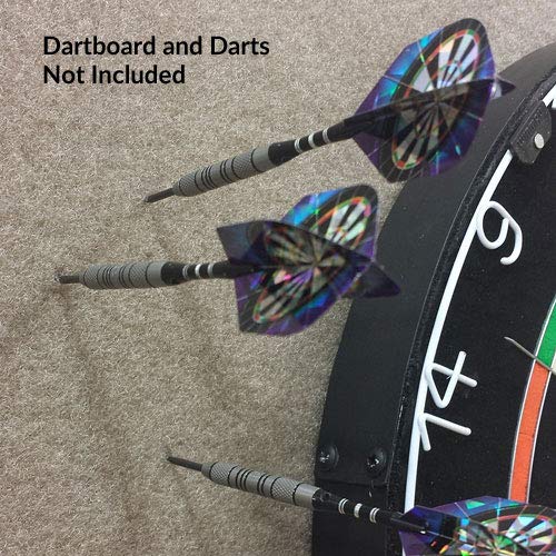 Dart-Stop 29 inch Black Octagon Pro Dart Board Backboard | Wall Protector | Dartboard Surround