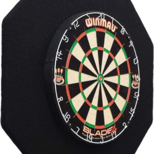 Dart-Stop 29 inch Black Octagon Pro Dart Board Backboard | Wall Protector | Dartboard Surround